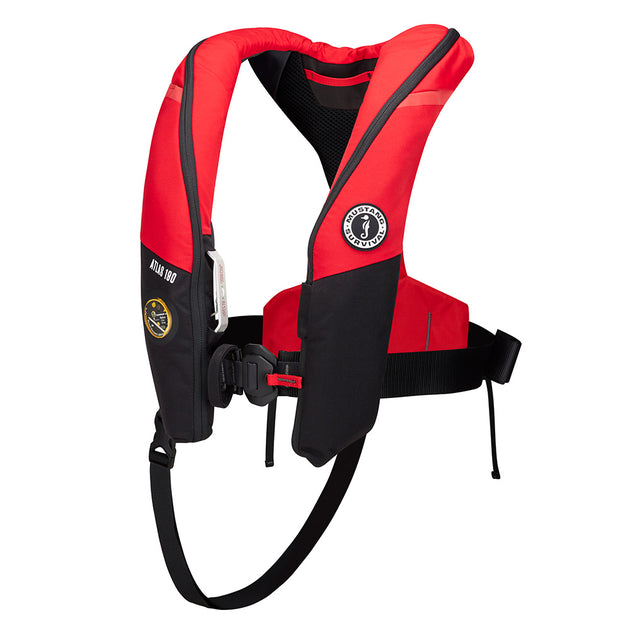 Mustang Atlas 190 DLX Open Ocean Inflatable PFD RedBlack MD3195E11230 ...